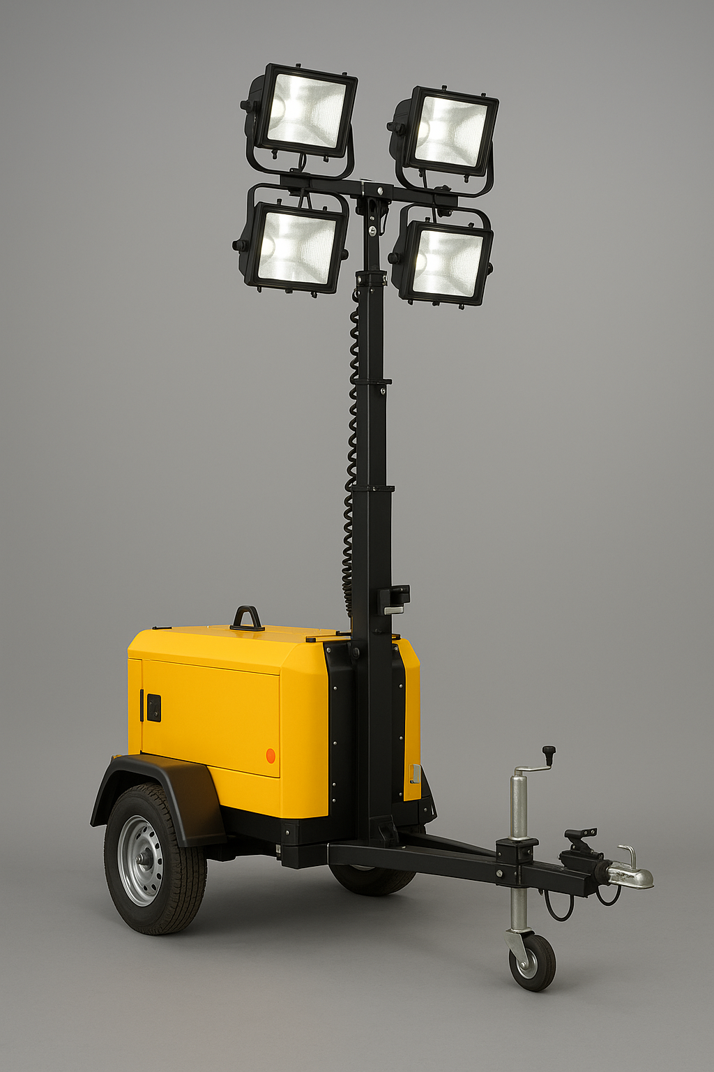 Mobile Light Tower Hire for Roadwork and Infrastructure